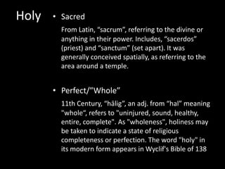 BLC Sermon - A Holy Nation - 20120923 | PPT