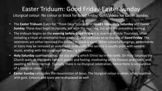 Bangsar Lutheran Church Worship Ministry - The Liturgical Calendar | PPTX