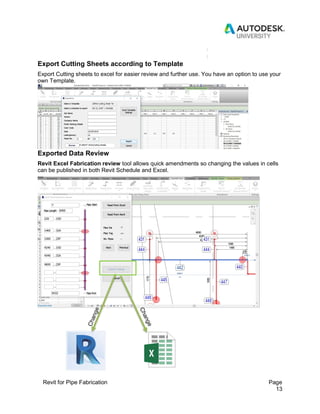 PipeFab For Revit_AU_LasVegas_2018 | PDF