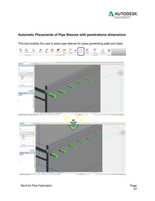 PipeFab For Revit_AU_LasVegas_2018 | PDF