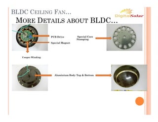 Bldc ceiling fan 230 v ac & 12v dc | PDF