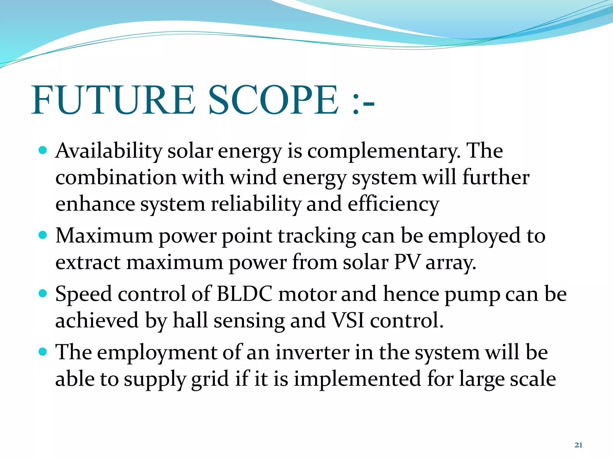 Design And Simulation Of Solar Powered Bldc Motor Pptx