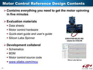 BLDC motor control reference design press presentation | PPTX