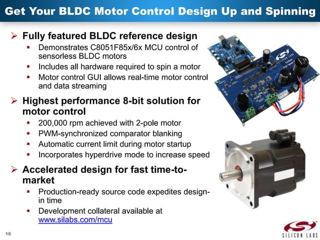 BLDC motor control reference design press presentation | PPTX