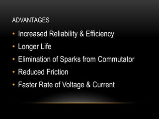 Bldc motors in railway and metro | PPTX