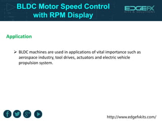 BLDC Motor Speed Control With RPM Display | PPTX