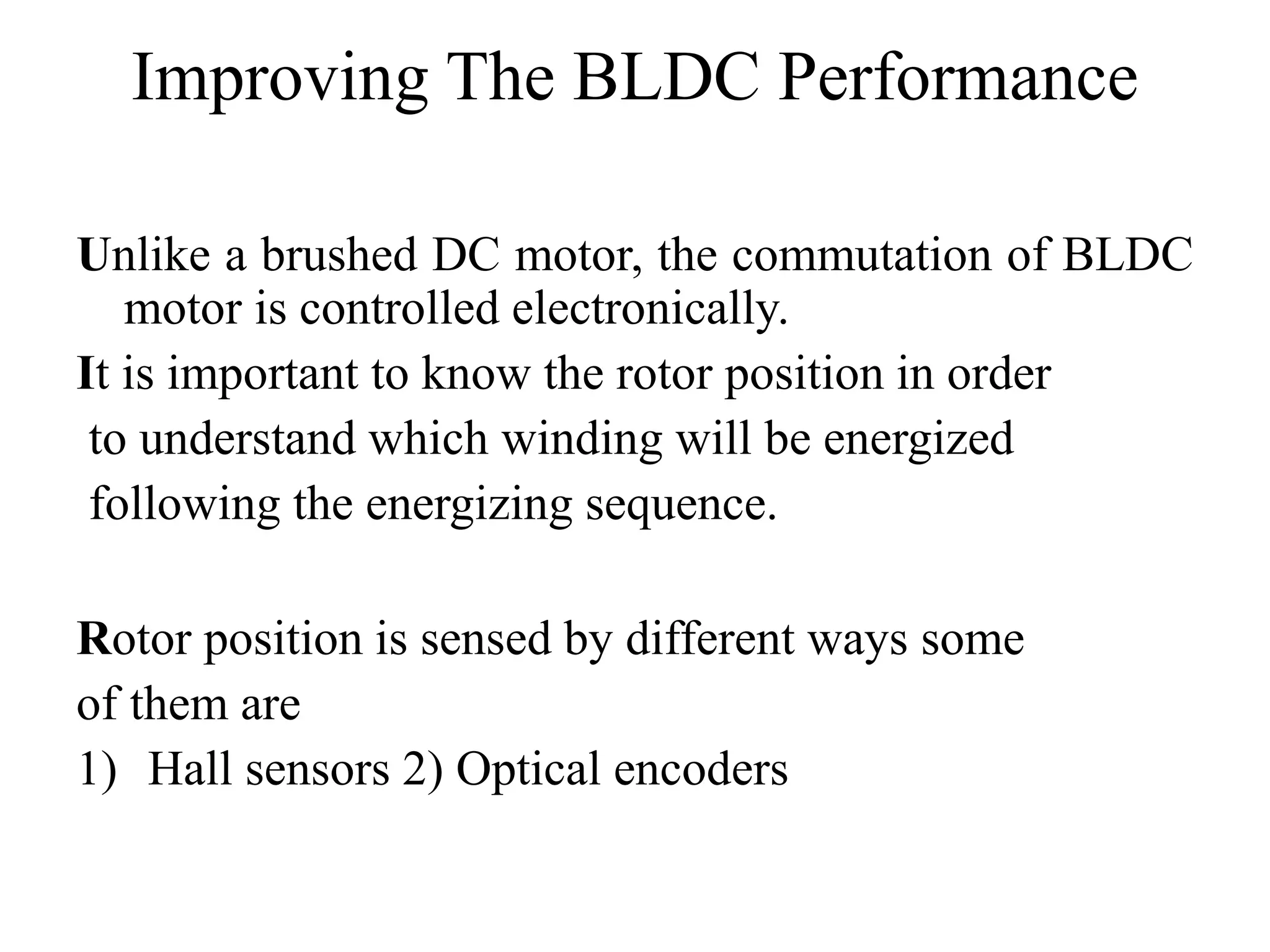 Bldc motors ppt | PPTX
