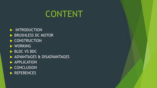 BLDC HUB MOTOR PPT | PPTX