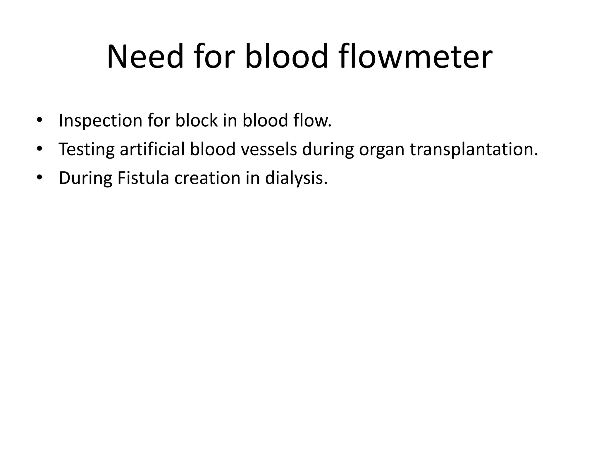 blood flow measurement | PPTX