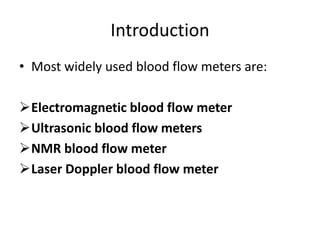 blood flow measurement | PPTX