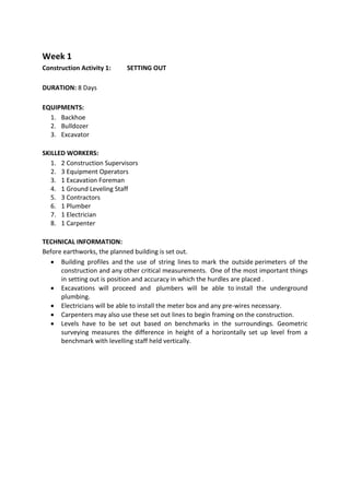 Building Construction 1 - Final Project | PDF