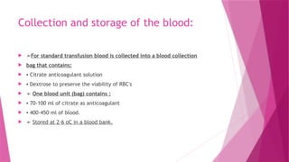 Blood transfusion indications and complications .pptx