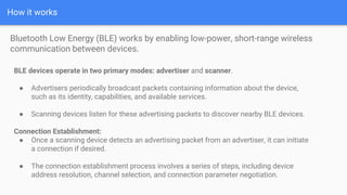 Bluetooth Low Energy(BLE) and beacons working | PPTX