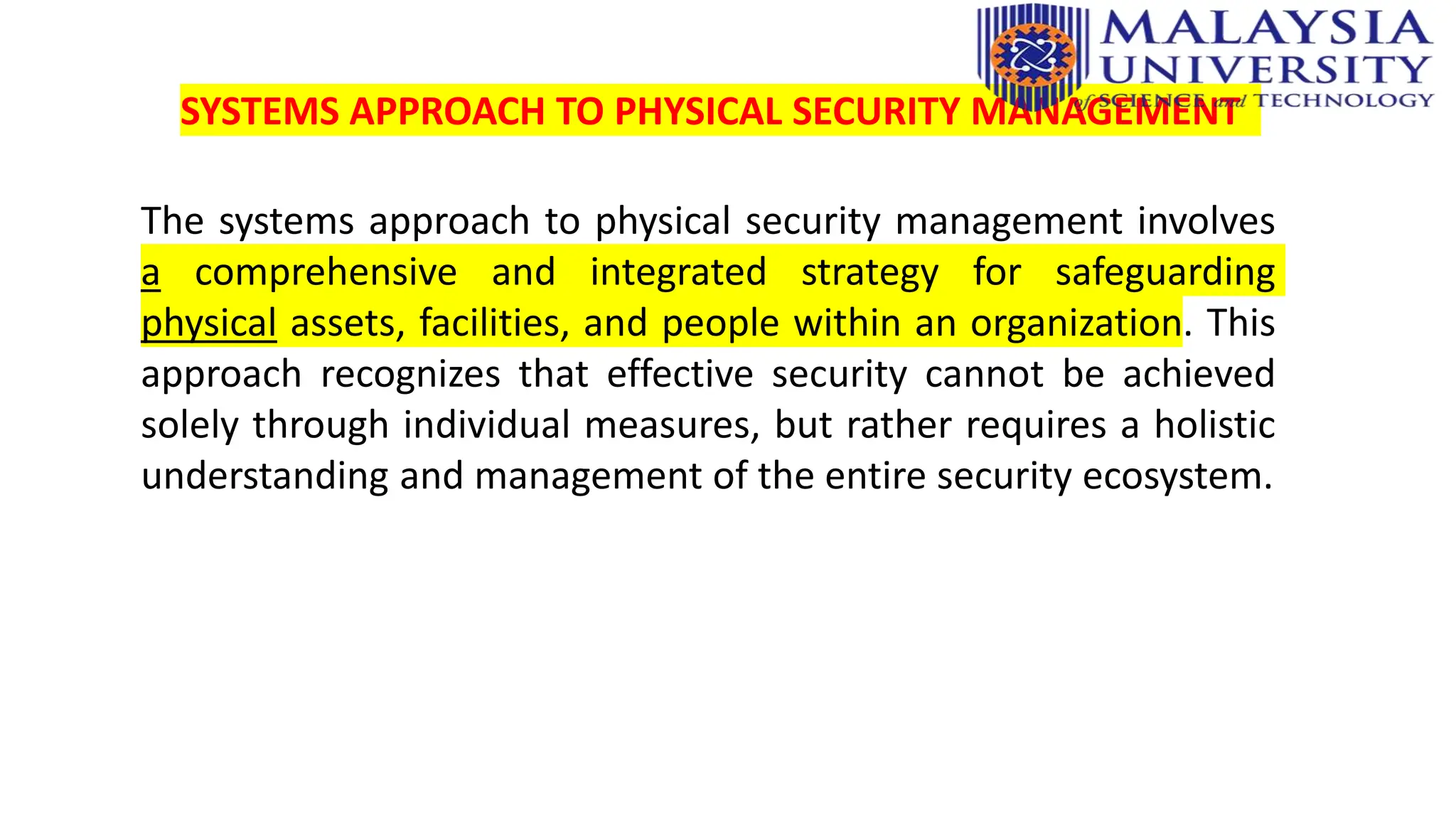 BLE 1213 MUST.pptx- basics principles of Physical Security | PPTX