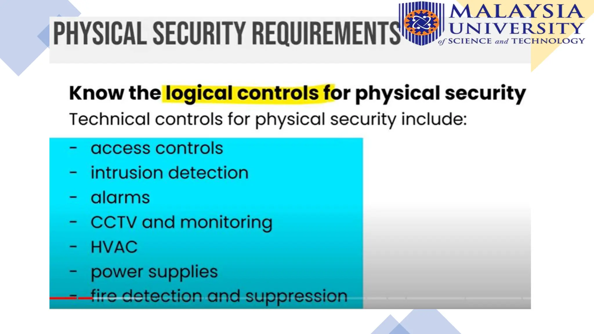 BLE 1213 MUST.pptx- basics principles of Physical Security | PPTX
