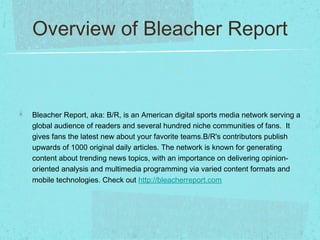 Bleacher report | PPT