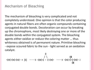 Bleaching, textile treatment | PPTX