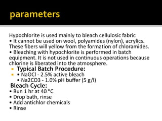 Bleaching of Textiles | PPTX