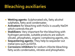 Bleaching of Textiles | PPTX