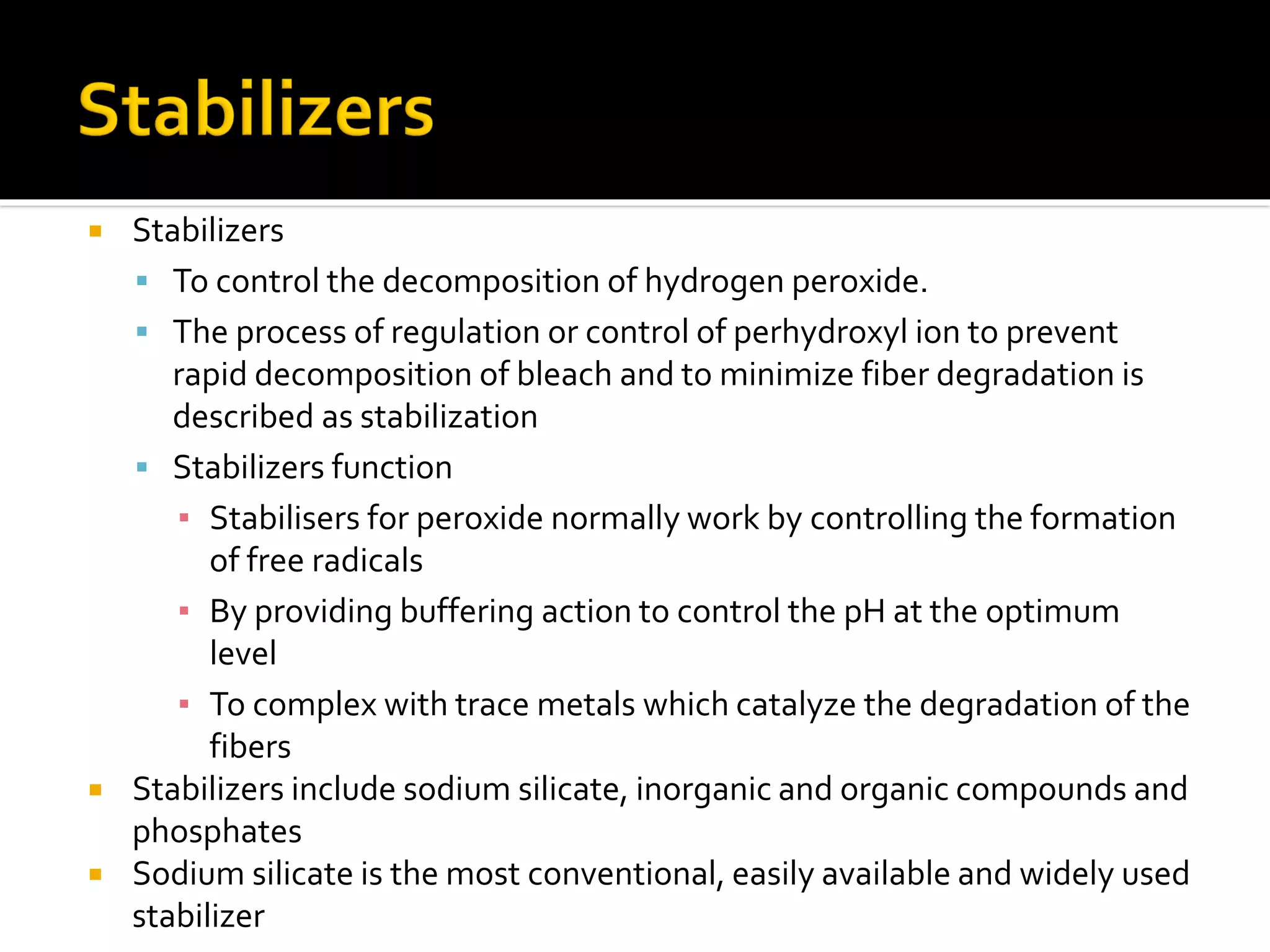 Bleaching process in textile processing | PDF
