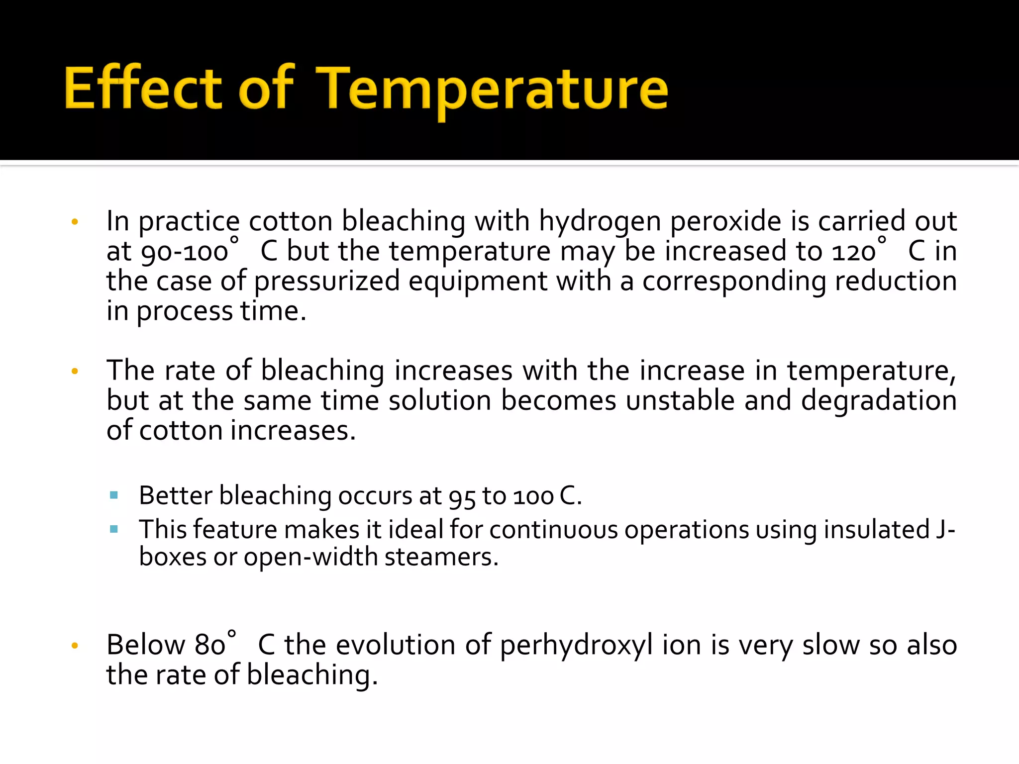 Bleaching process in textile processing | PDF