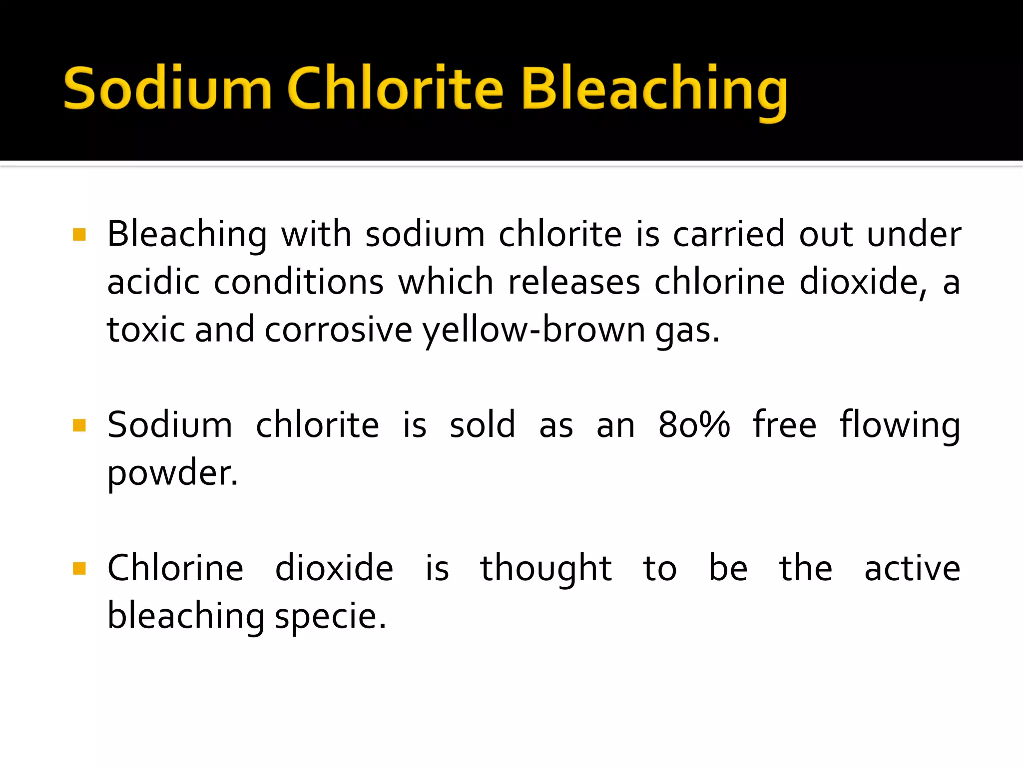 Bleaching process in textile processing | PDF