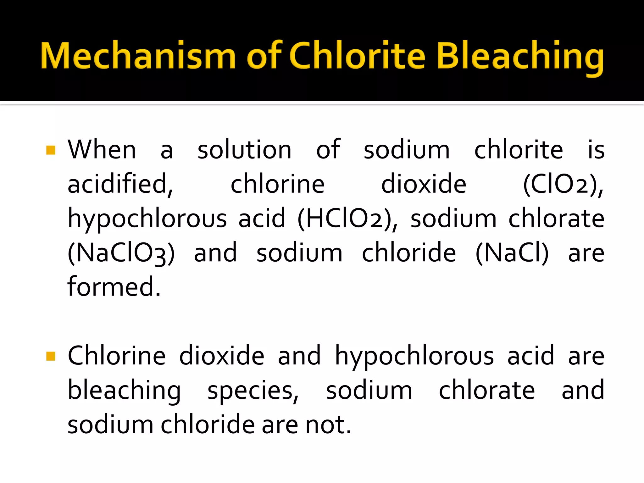 Bleaching process in textile processing | PDF