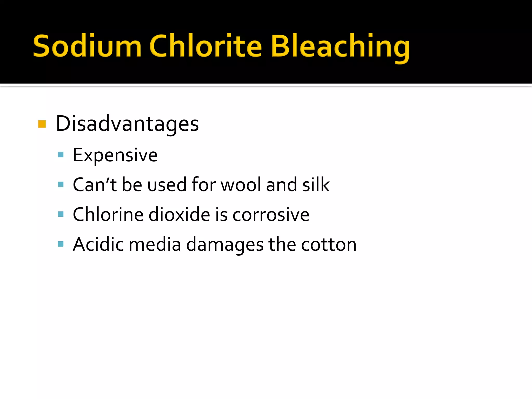 Bleaching process in textile processing | PDF