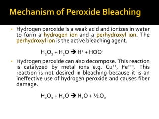 Bleaching process in textile processing | PDF