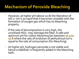 Bleaching process in textile processing | PDF