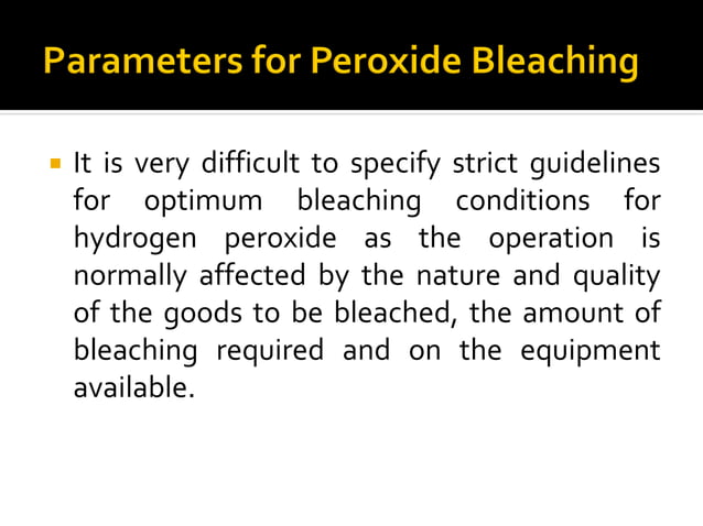 Bleaching process in textile processing | PDF | Candle and Soap Making ...
