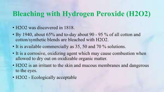 Bleaching process | PPTX