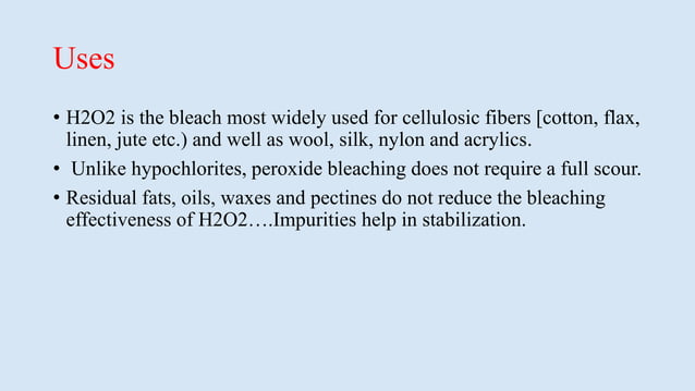 Bleaching process | PPTX