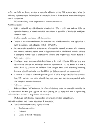 Bleaching agents | PDF