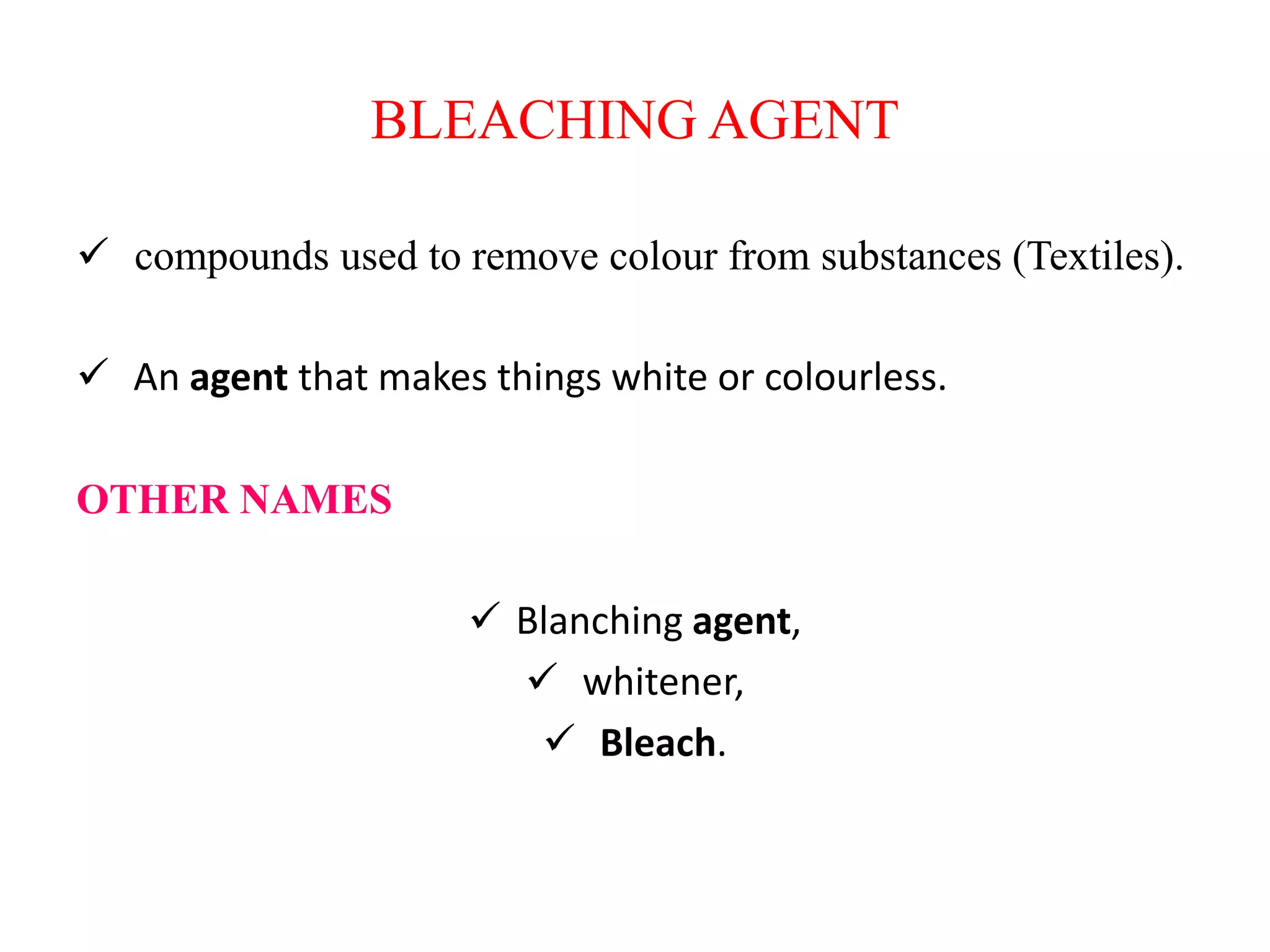 Bleaching and its agents( silk fabric) | PPT