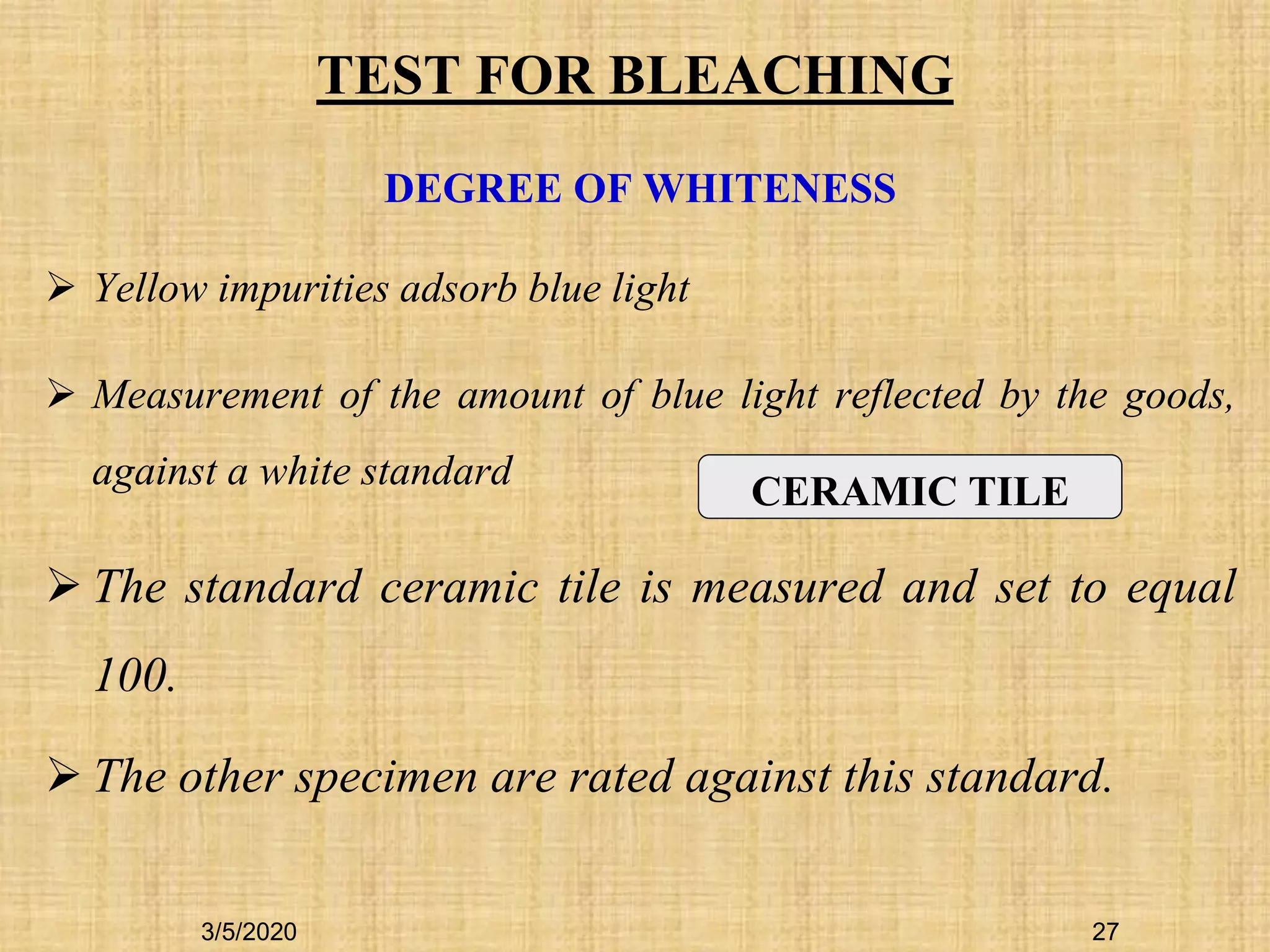 Bleaching lecture 5 | PDF