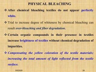 Bleaching lecture 5 | PDF