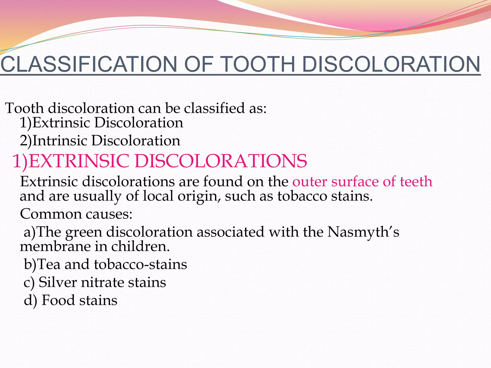 Bleaching of discolored tooth | PPTX