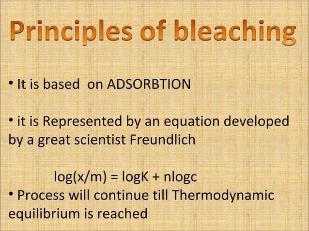 Bleaching of oil | PPT