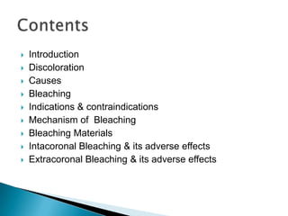 Bleaching of teeth | PPTX