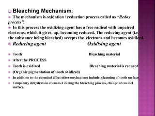 Bleaching of tooth | PPTX