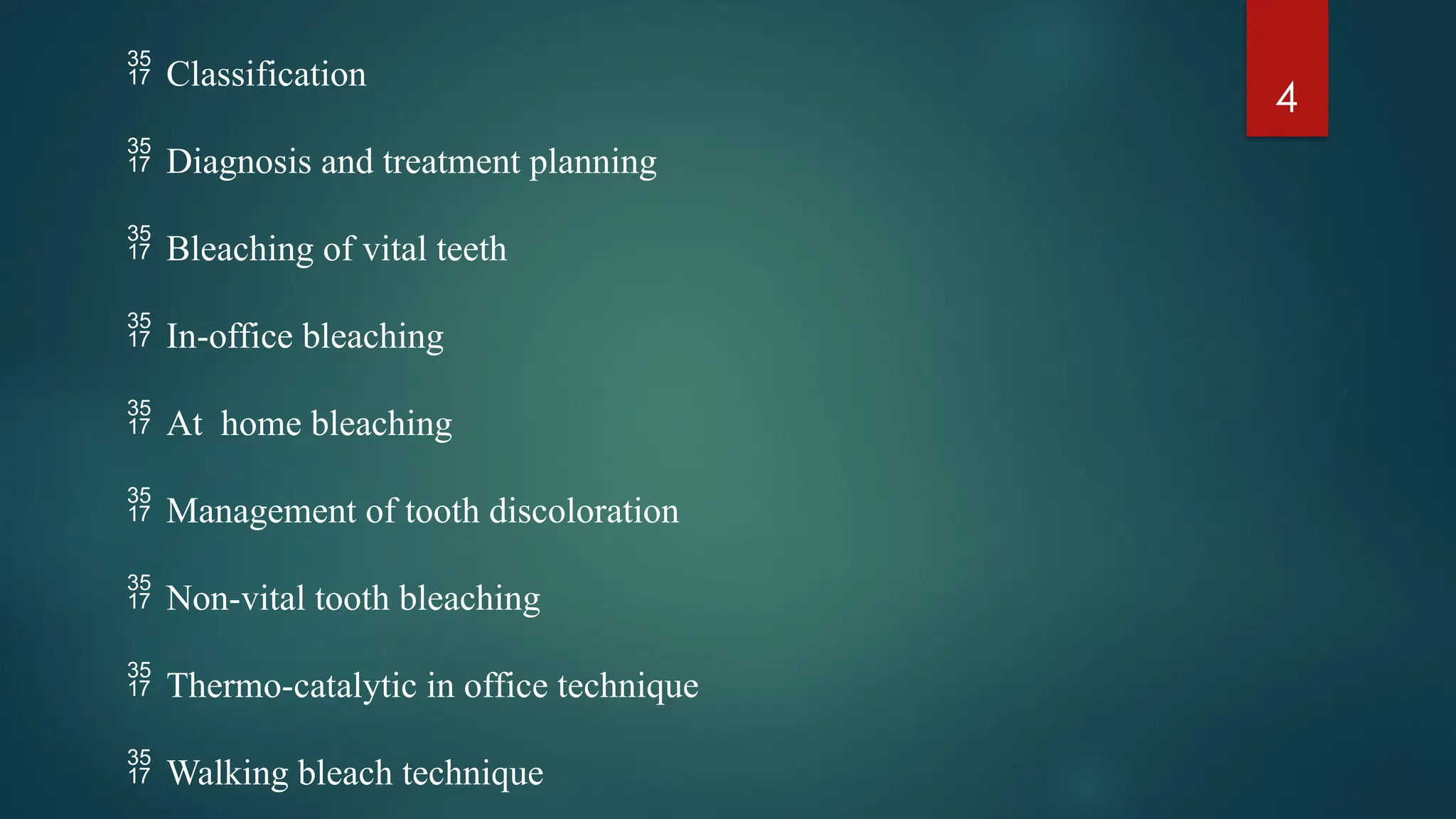 bleaching of tooth in conservative dentistry and endodontics | PPTX