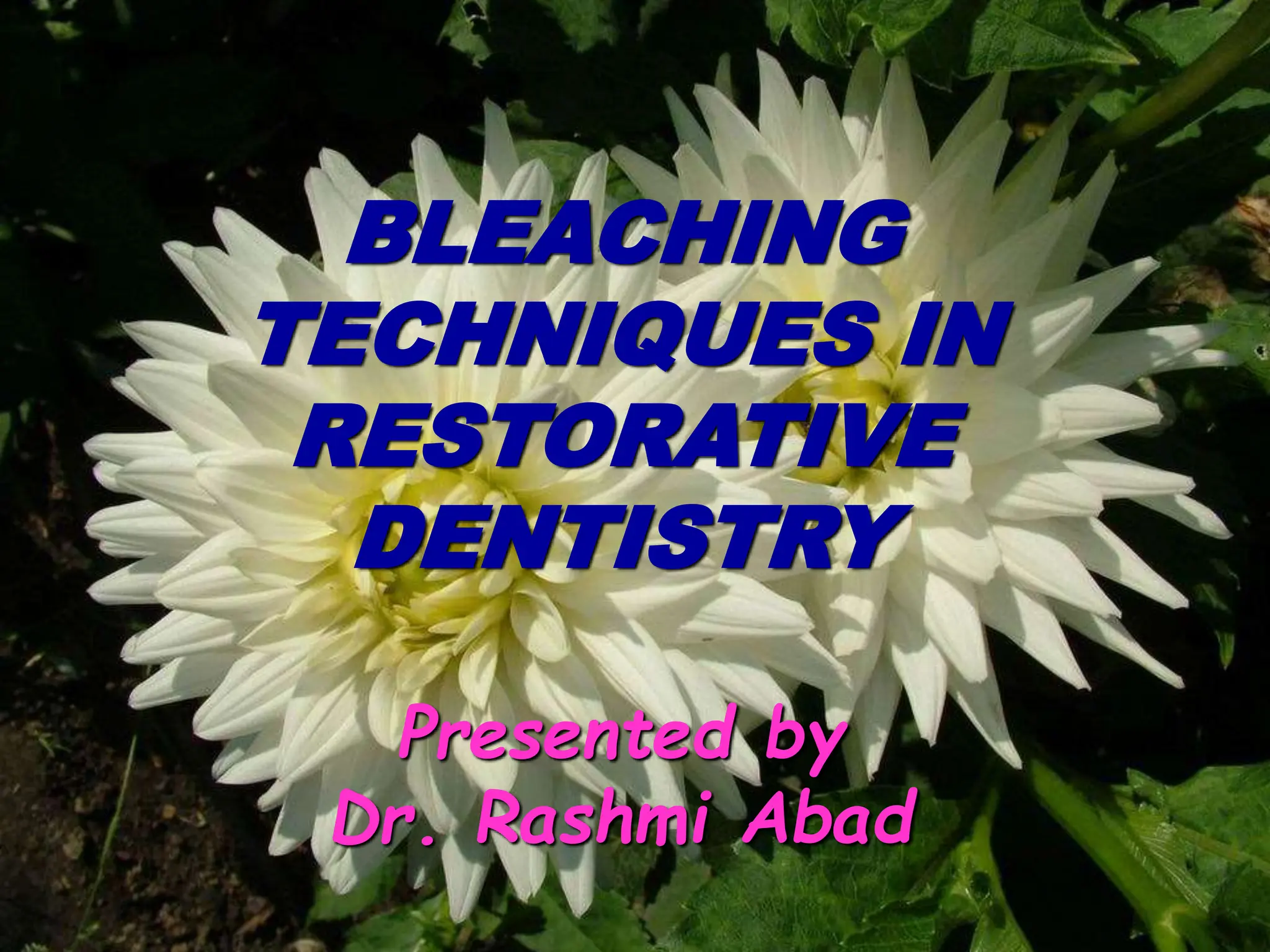 BLEACHING TECHNIQUES IN RESTORATIVE DENTISTRY.pptx Whitening of root ...