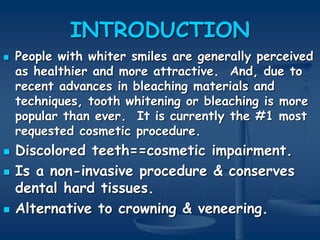 BLEACHING TECHNIQUES IN RESTORATIVE DENTISTRY.pptx Whitening of root ...