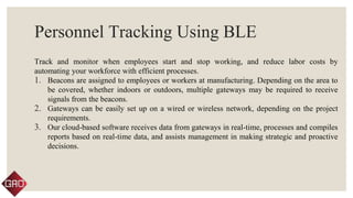 BLE Based Asset Tracking & Personnel Trackingin Food Products ...