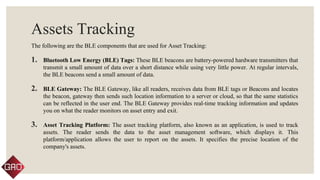 BLE Based Asset Tracking & Personnel Trackingin Food Products ...
