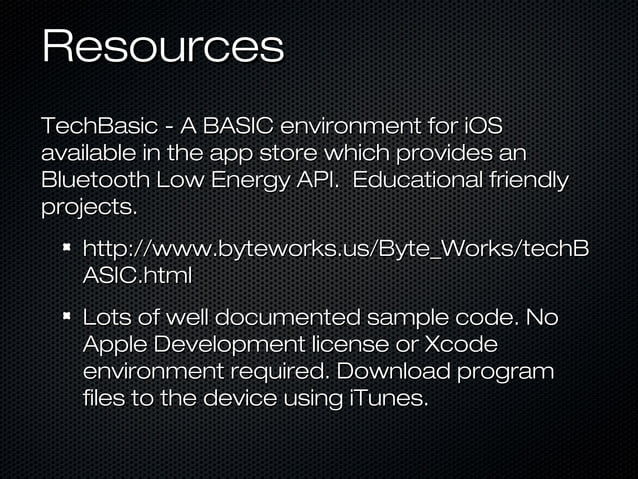 Ble boise codecamp | PPT