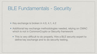 A Brief Introduction to Bluetooth Low Energy (BLE) on iOS | PDF