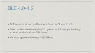 A Brief Introduction to Bluetooth Low Energy (BLE) on iOS | PDF