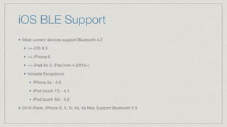 A Brief Introduction to Bluetooth Low Energy (BLE) on iOS | PDF